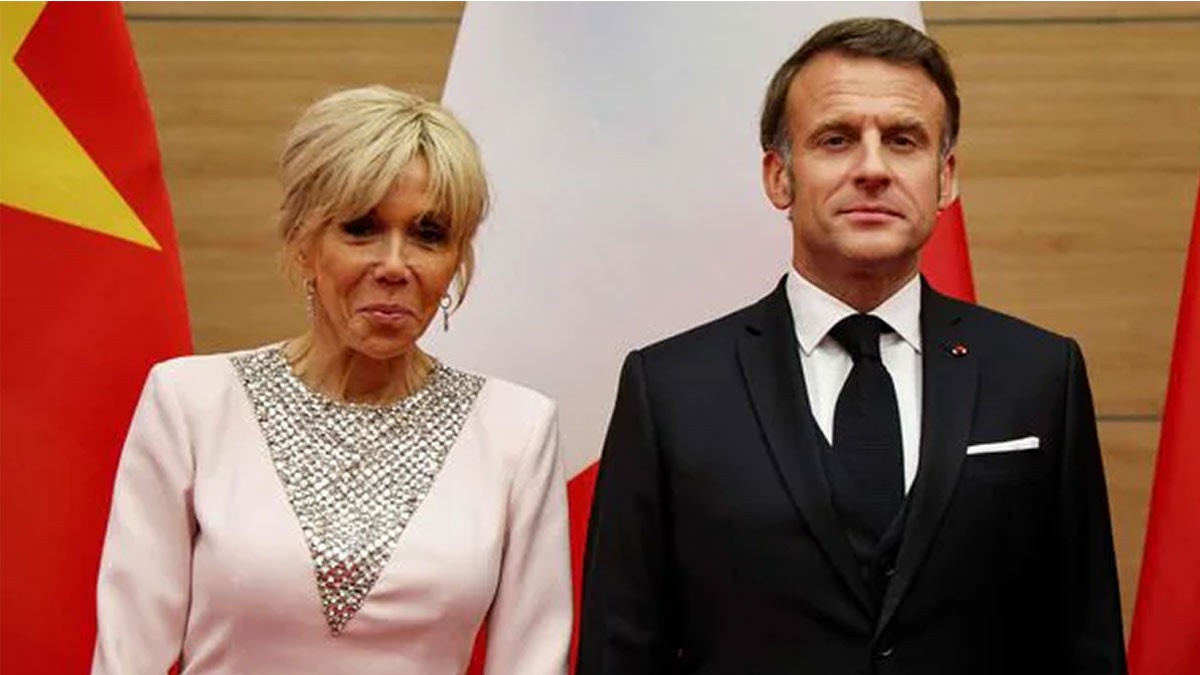Jab They Met: Emmanuel Macron and Briggite