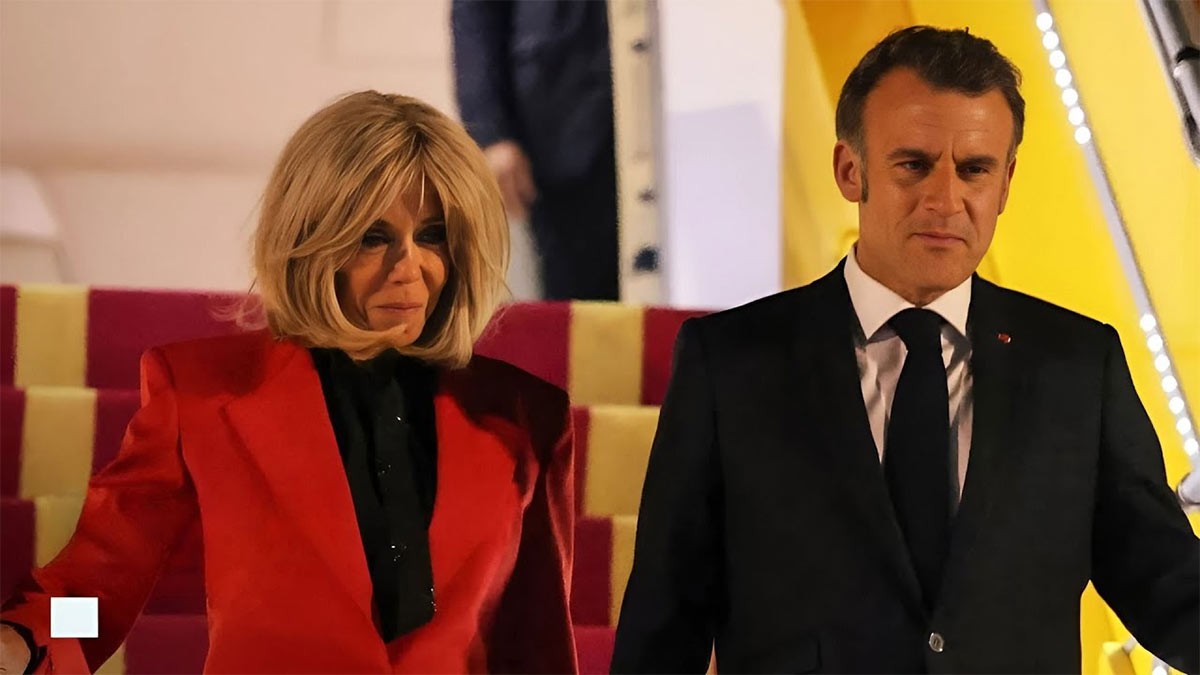 Jab They Met: Emmanuel Macron and Briggite