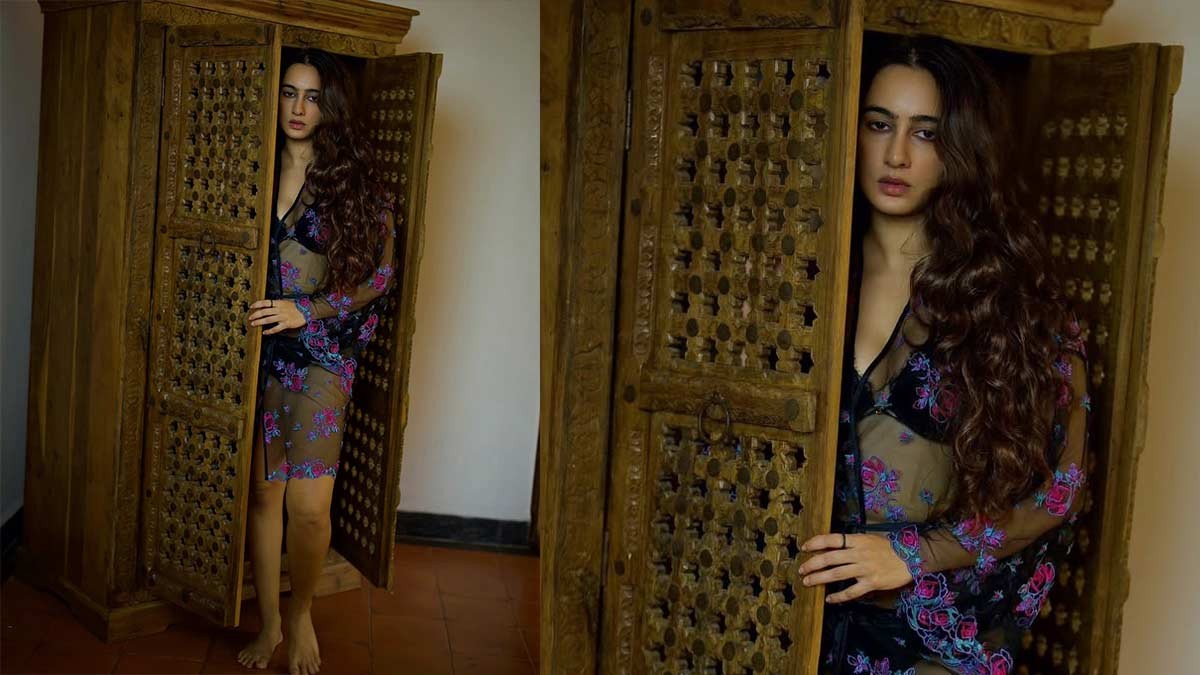 'Flame Burning Brightly': Megha Shukla in Bold Lingerie Rob Sets ...