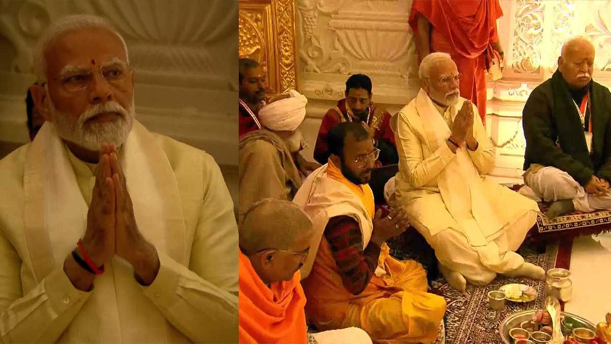 PM Modi Inaugurates Grand Ram Temple at Ayodhya