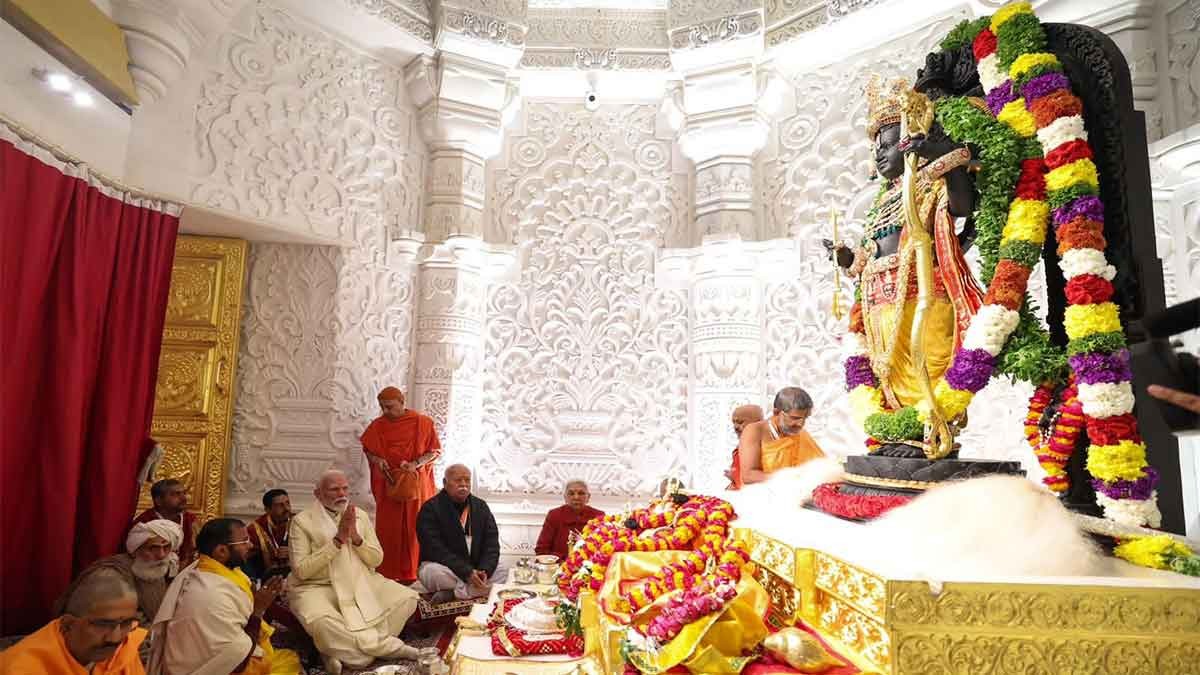 PM Modi Inaugurates Grand Ram Temple at Ayodhya