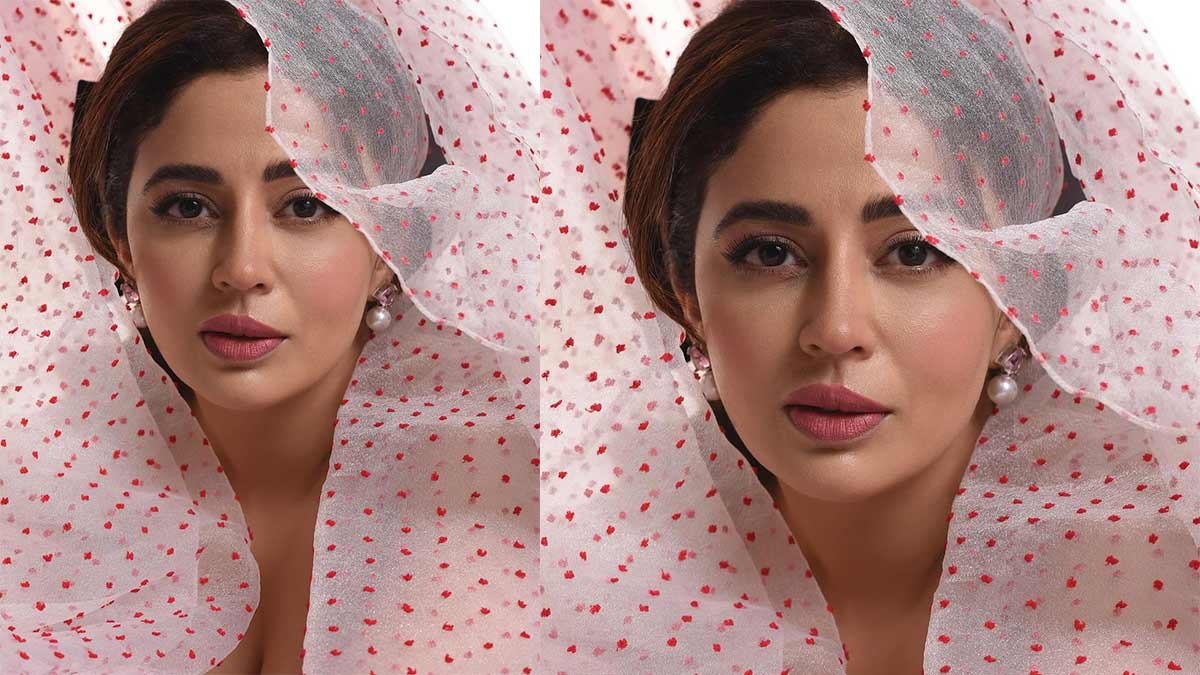 Neha Pendse Flaunts Her Curves in Pink Polka Dot Maxi