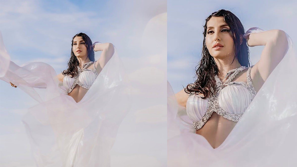 Nora Fatehi Breaks The Internet in Bold White Ensemble