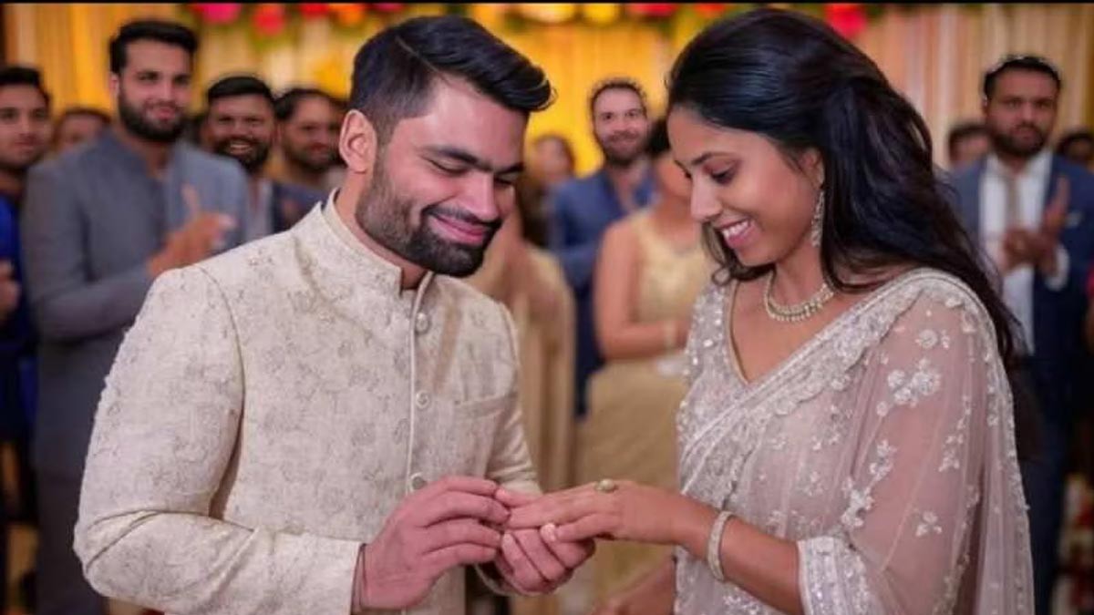 Engagement Pics: Rinku Singh and Priya Saroj