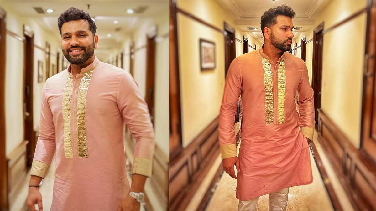 Rohit Sharma Radiates Royal Charm in Stylish Black Ensemble 51509