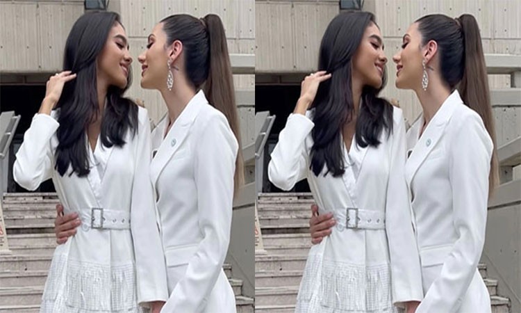 Miss Argentina 2020 Mariana Varela and Miss Puerto Rico 2020 Fabiola ...