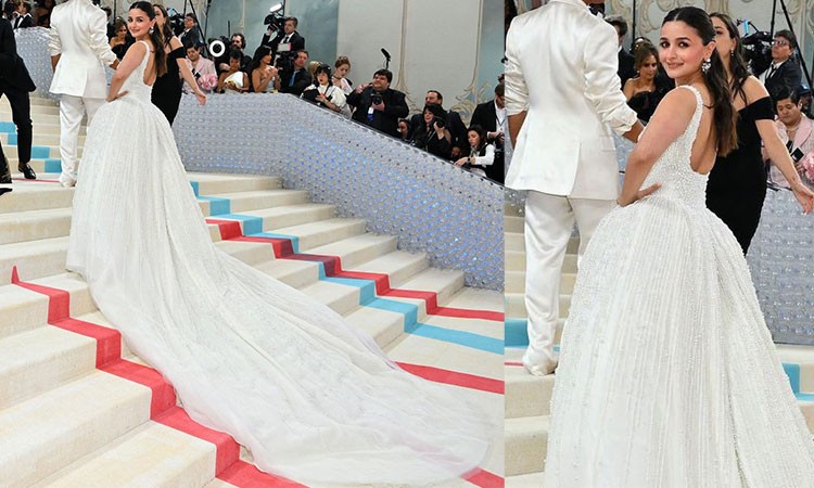 Alia Bhatt's angelic look in a pearl-embellished gown steals the show at Met Gala 2023