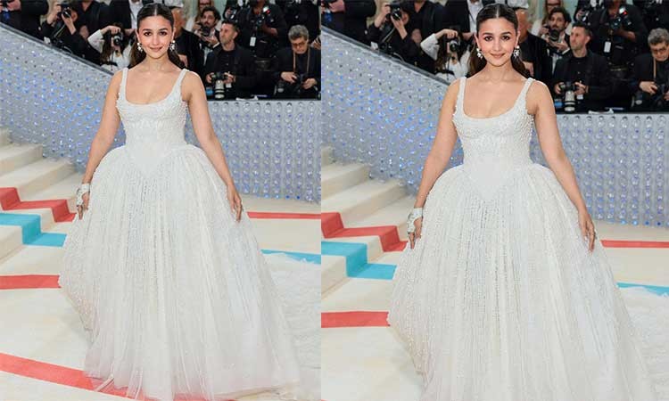Alia Bhatt's angelic look in a pearl-embellished gown steals the show at Met Gala 2023