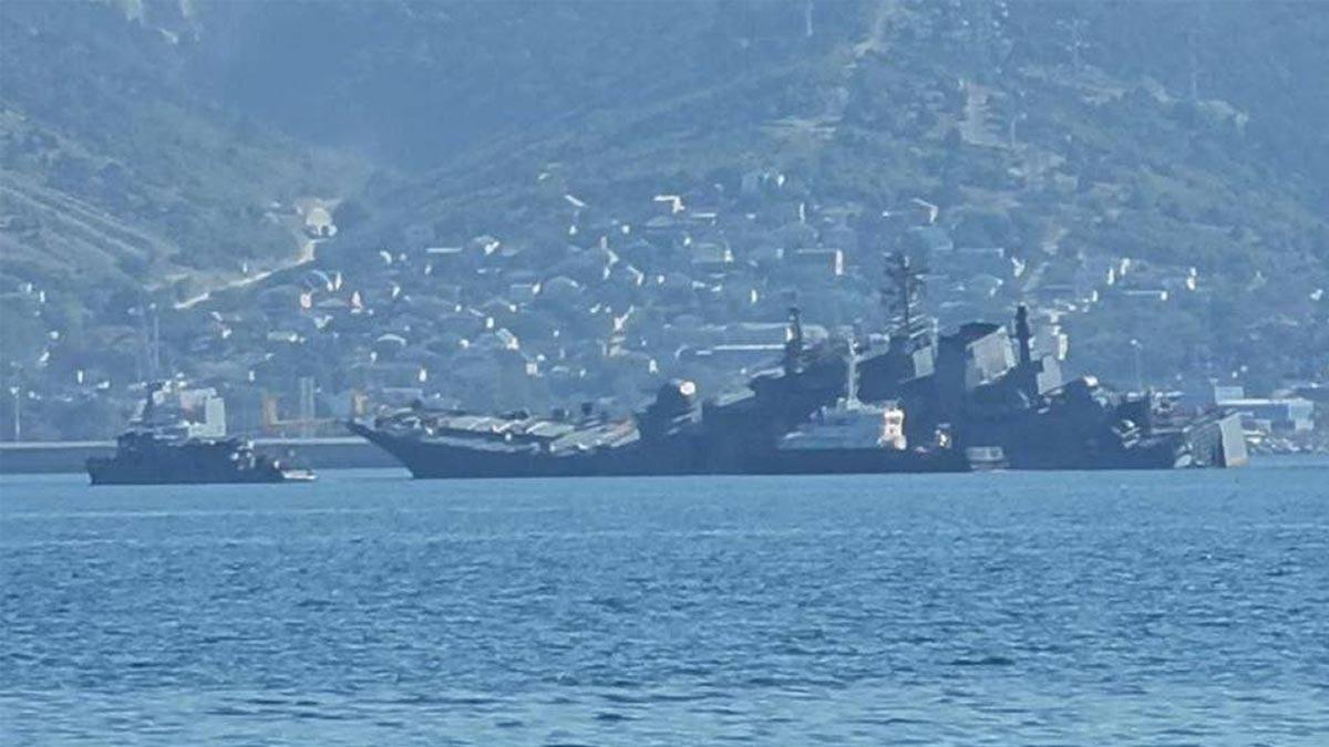 Watch | Russia Sinks Ukraine’s Largest Naval Ship ‘Simferopol’ in First ...