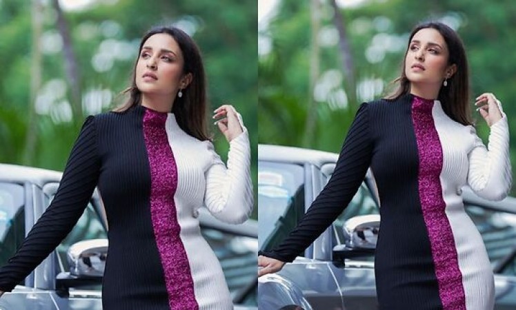 Parineeti Chopra looks stunning in multicolored bodycon dress