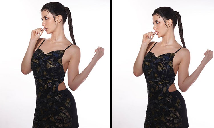 Giorgia Andriani flaunts her hourglass body in these sensuous poses