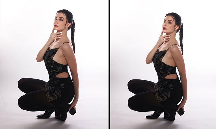 Giorgia Andriani flaunts her hourglass body in these sensuous poses