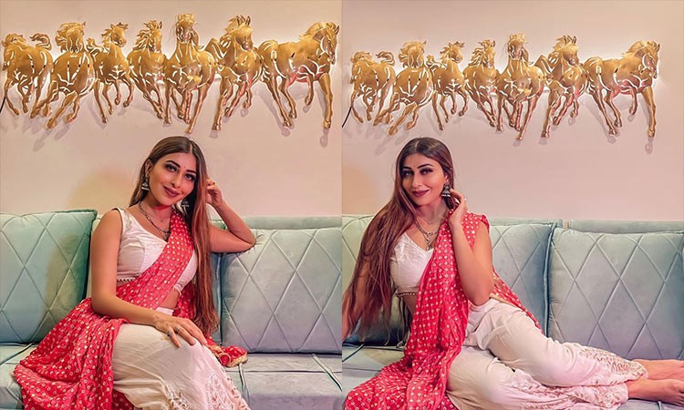 Ruma Sharma sets internet on fire in green bralette and mini skirt