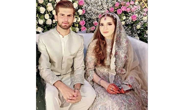 Wedding Pics: Shaheen Shah Afridi and Ansha Afridi