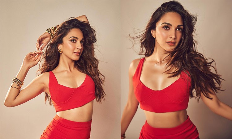 Kiara Advani looks drop-dead gorgeous in cutout red dress