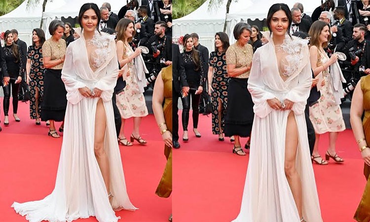 Esha Gupta takes internet by storm in white slit Missoni dress