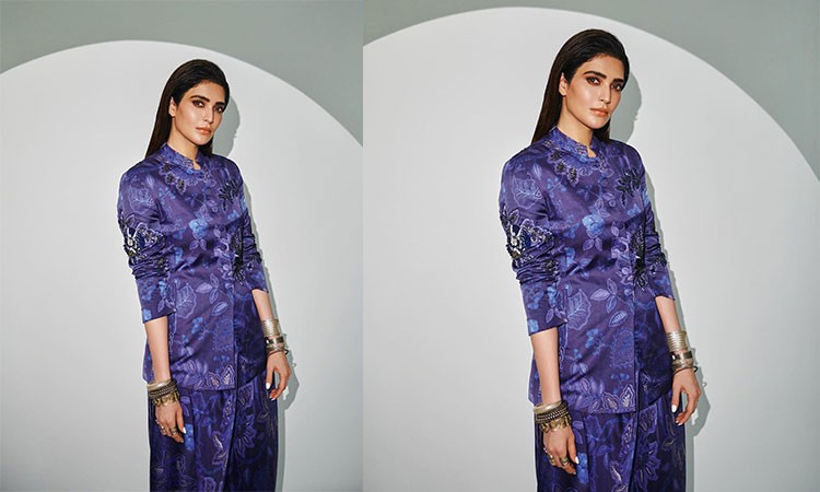 Karishma Tanna raises fashion quotient in blue co-ord set