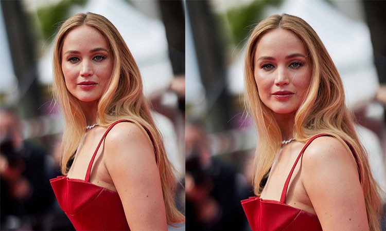 Red Carpet Stunner: Jennifer Lawrence shines in glamorous red gown