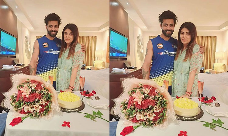 Adorable Pics: Ravindra Jadeja hugs wife Rivaba after CSK's memorable victory in IPL 2023 final