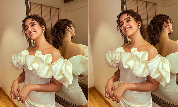 Sanya Malhotra sets the beach on fire with her yellow bikini