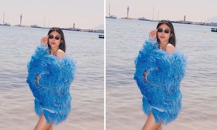 Vibrant Elegance: Mouni Roy stuns in a floral gown full of glamour