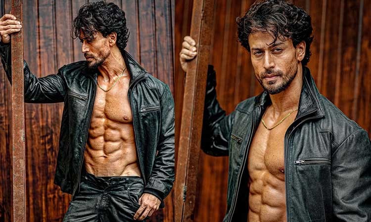 Tiger Shroff flaunts rock-solid abs, looks dashing in black pants and ...