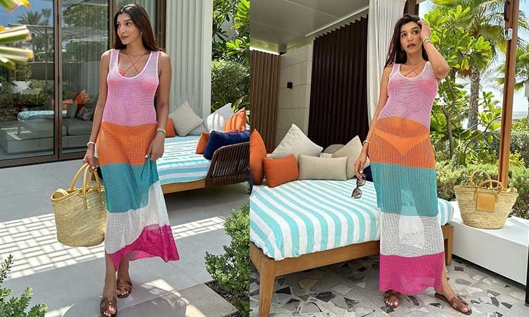 Maternity Chic: Juhi Godambe flaunts baby bump in olive see-through gown