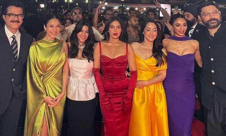 Bhumi Pednekar paints the town red in stunning bodycon dress