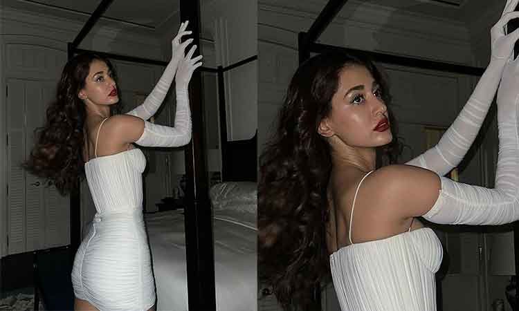 Disney Princess: Disha Patani’s white ruched mini dress ignites passion ...