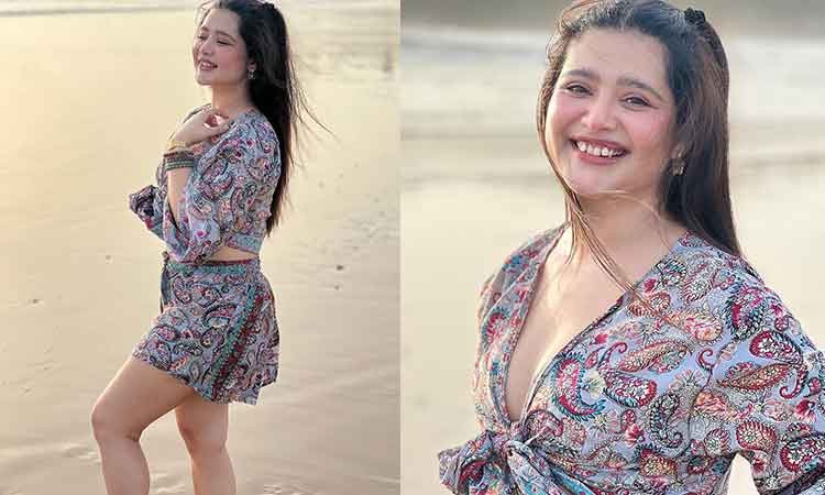 Red Sensation: Ena Shah breaks the internet in short middy dress with robe