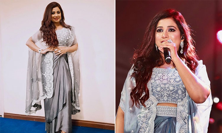 Graceful Glamour: Shreya Ghosal looks adorable in serene white gown