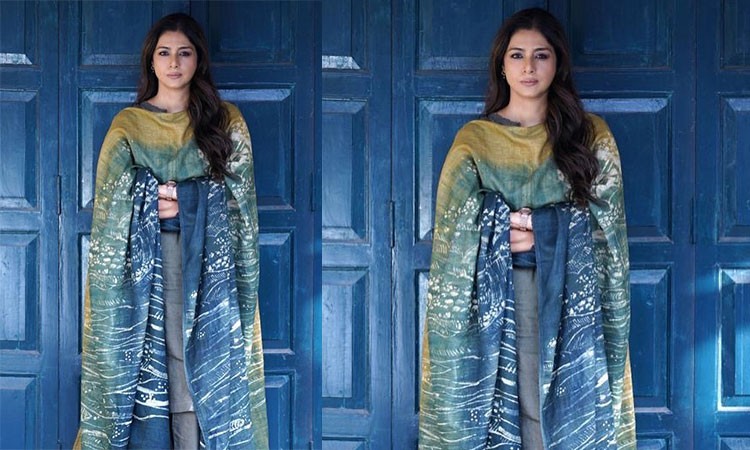 Tabu's gorgeous white wrap dress steals the show